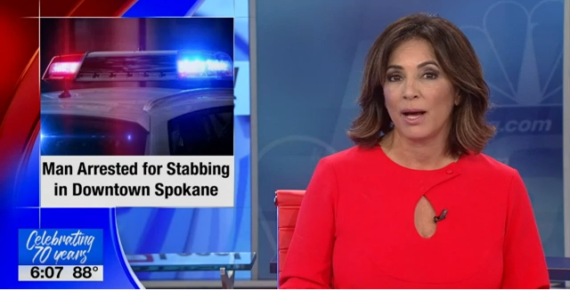 SPD officers arrest robber in downtown Spokane after stabbing incident ...