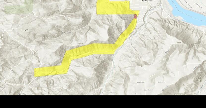 Areas affected by level 2 evacuation in Chelan County | | khq.com