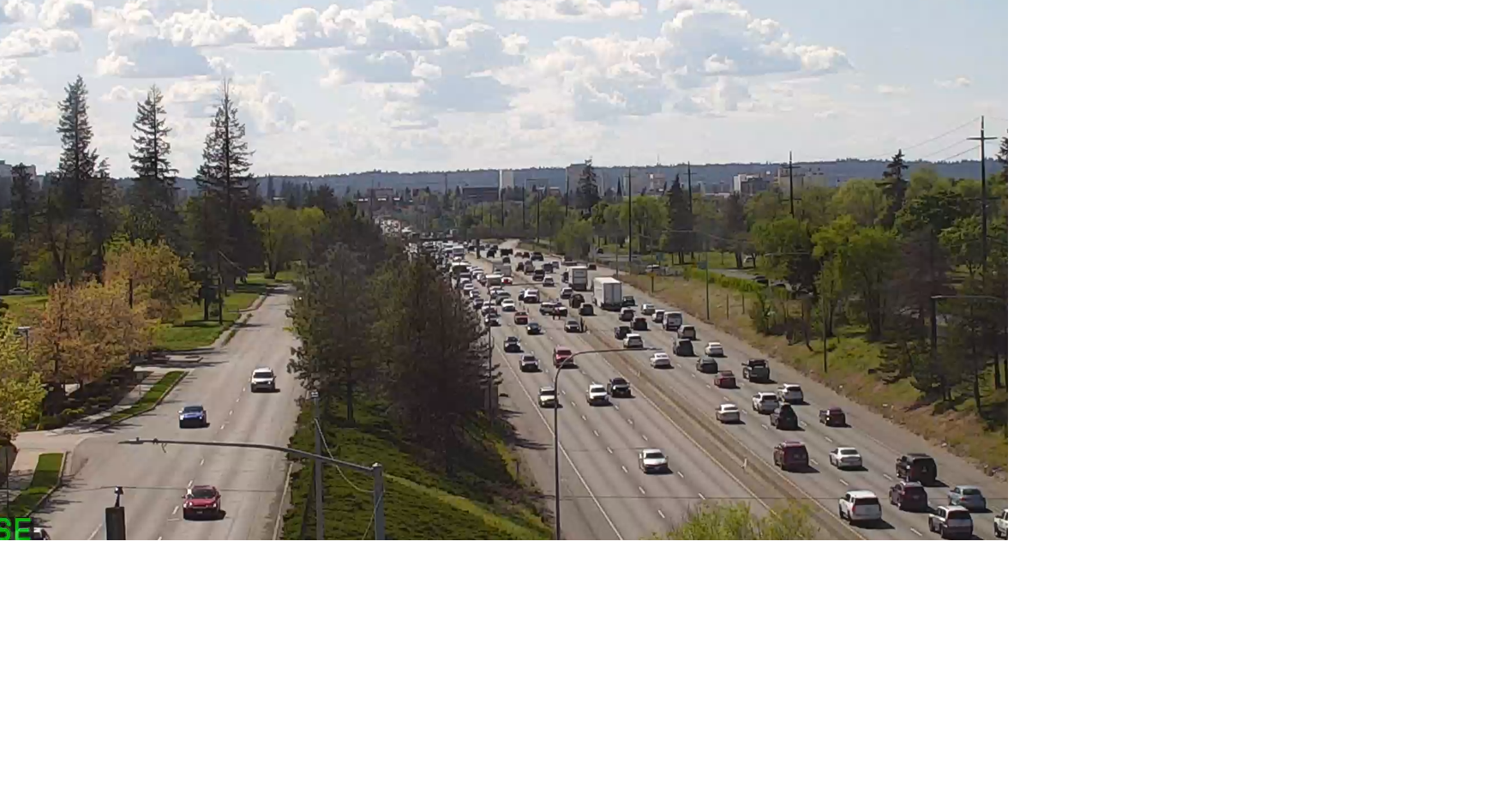 Crash on eastbound I-90 in East Central Spokane blocking 1 lane ...