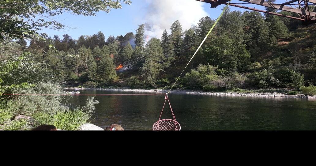 Wildfire burning near Spokane River in West Central, firefighters ...