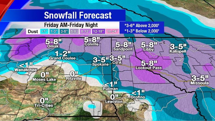Winter Storm Watch Issued for Friday Snow | Spokane News | khq.com