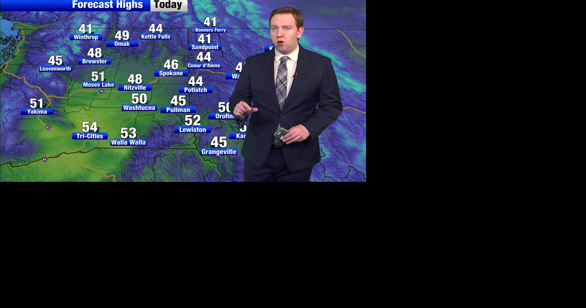 Windy skies regionally, snow on the pass | Weather | khq.com
