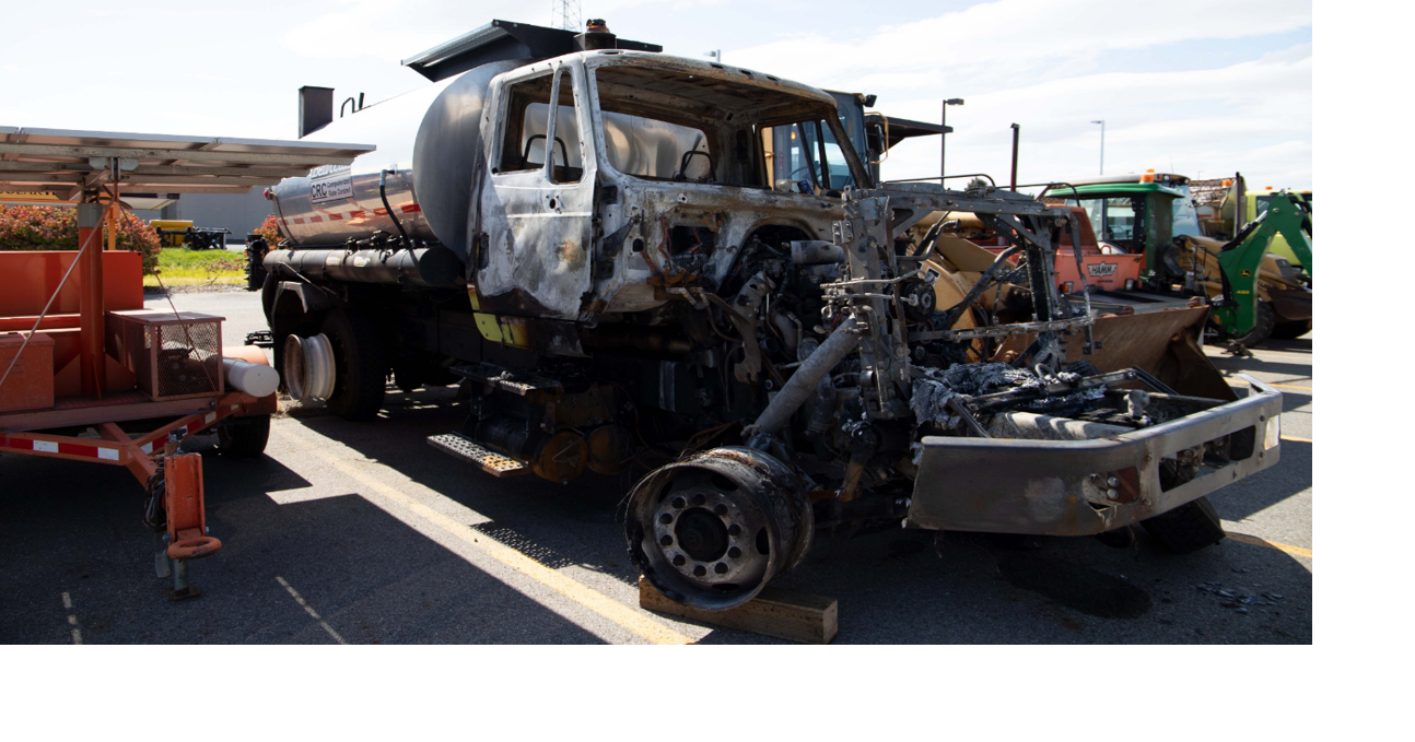 Part of stolen WSDOT asphalt truck salvaged after catching fire ...