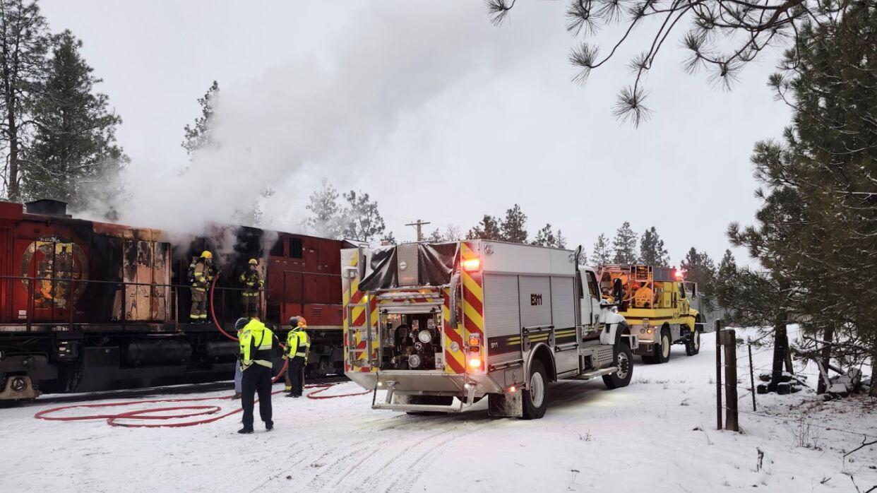 Spokane train catches fire | | khq.com