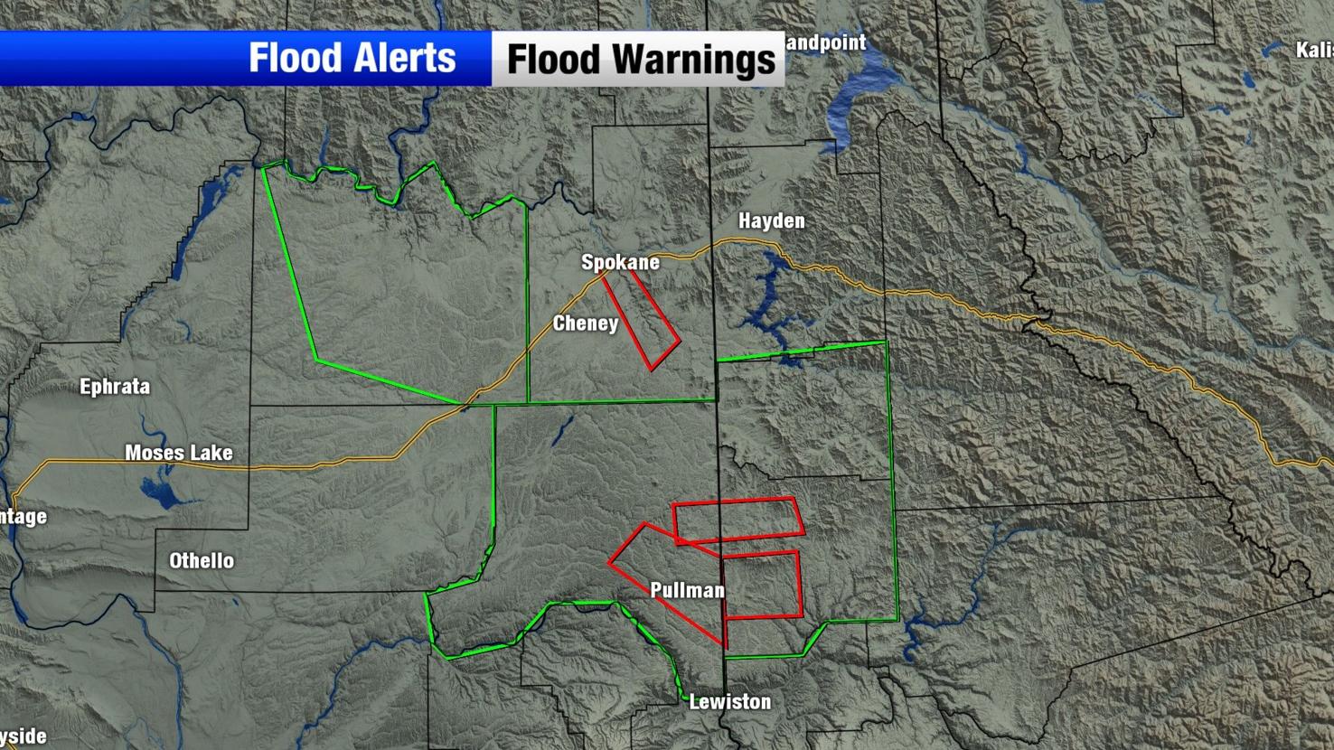 Flooding across parts of the region due to atmospheric river rain and ...