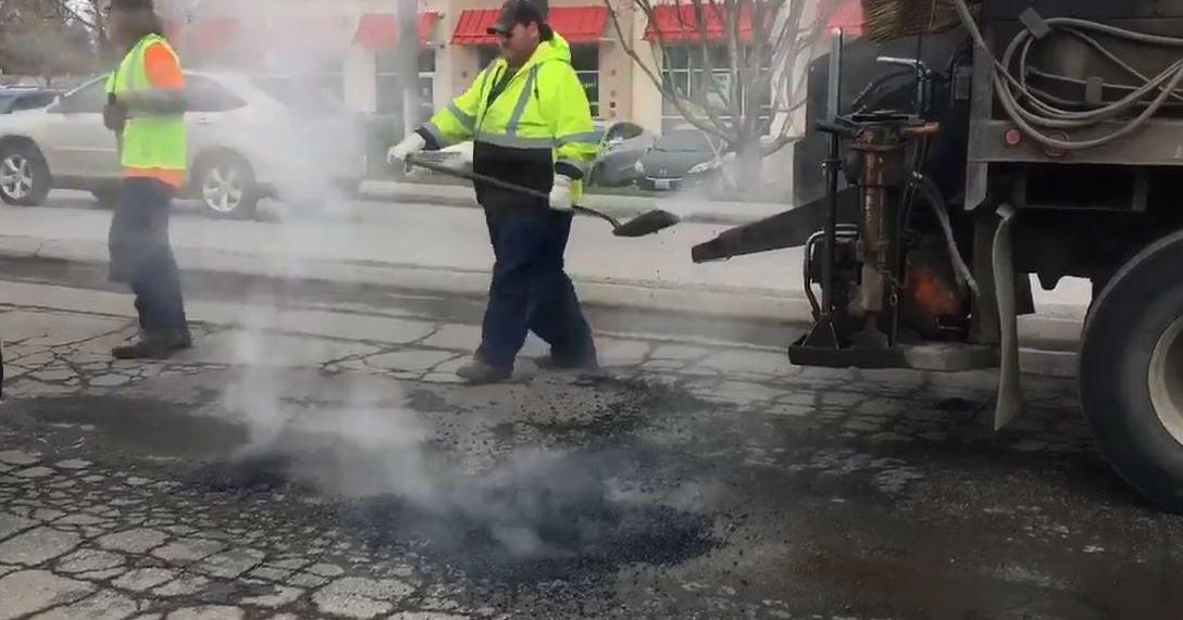 Precipitation preventing pothole progress | Spokane News | khq.com