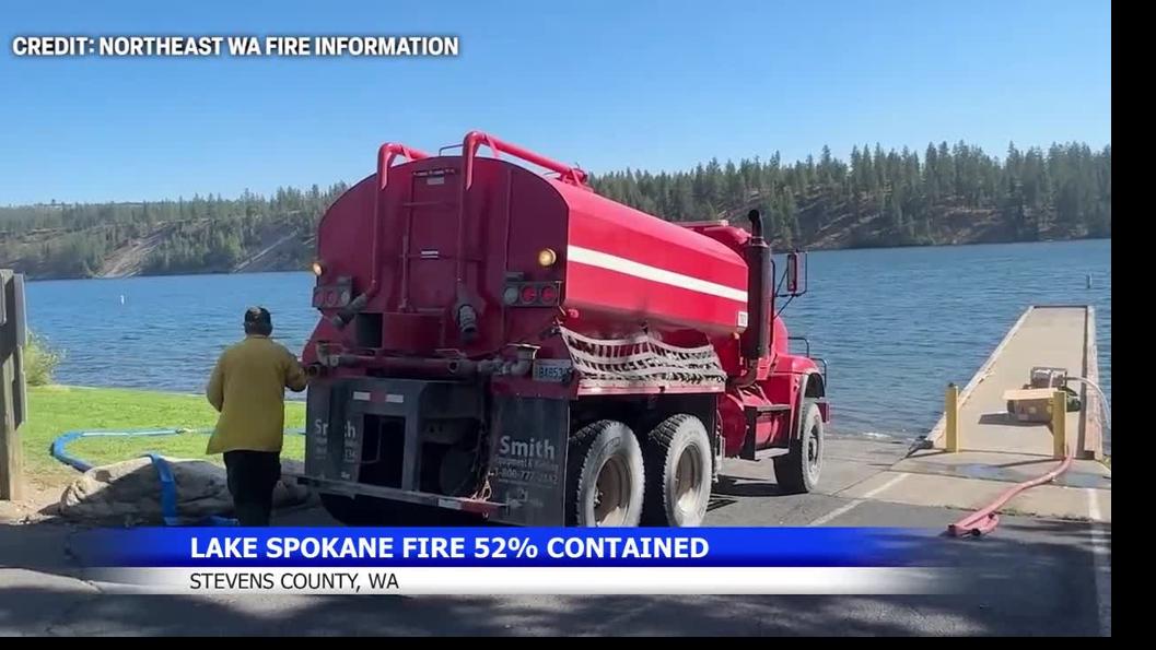 Lake Spokane Fire now over 100% contained, evacuations hold ...