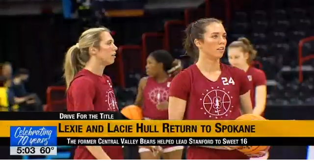 Lexie and Lacie Hull return to Spokane with NCAA Tournament | Spokane ...
