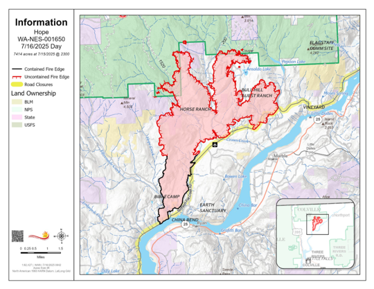 Hope Fire and Blackhawk Fire in Stevens County: Local teams take over ...