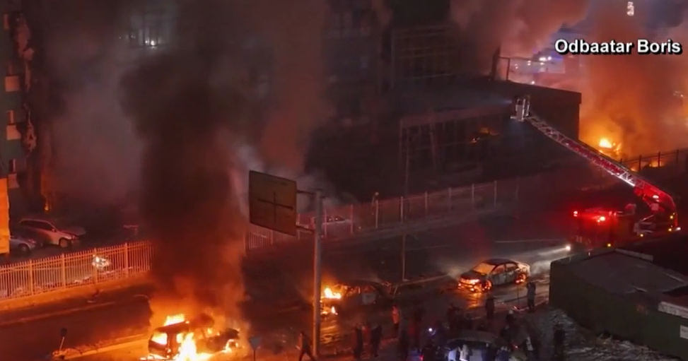 Collision of gas truck and car in Mongolia sets off explosions that ...