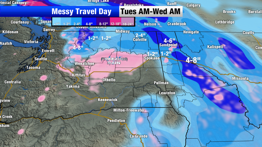 Rain, Snow & Freezing Rain Tuesday Will Slow Down Holiday Travel ...