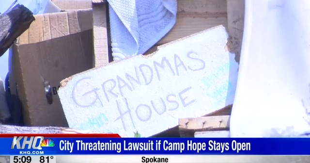 City of Spokane threatens lawsuit if Camp Hope is not cleared | Helping ...