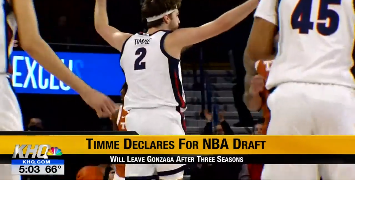 Gonzaga's Drew Timme declares for NBA draft | Spokane News | khq.com