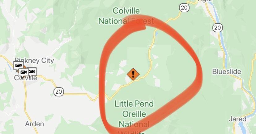 65-acre Spruce Canyon Fire prompting level 2 evacuations near Colville ...