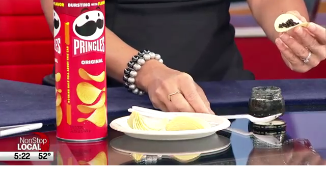 Pringles and caviar, the breakfast of champions | Instagram | khq.com