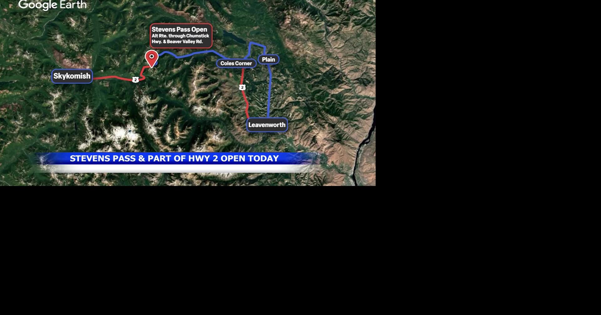 Portion of Washington's Highway 2 back open Monday | Top Video | khq.com