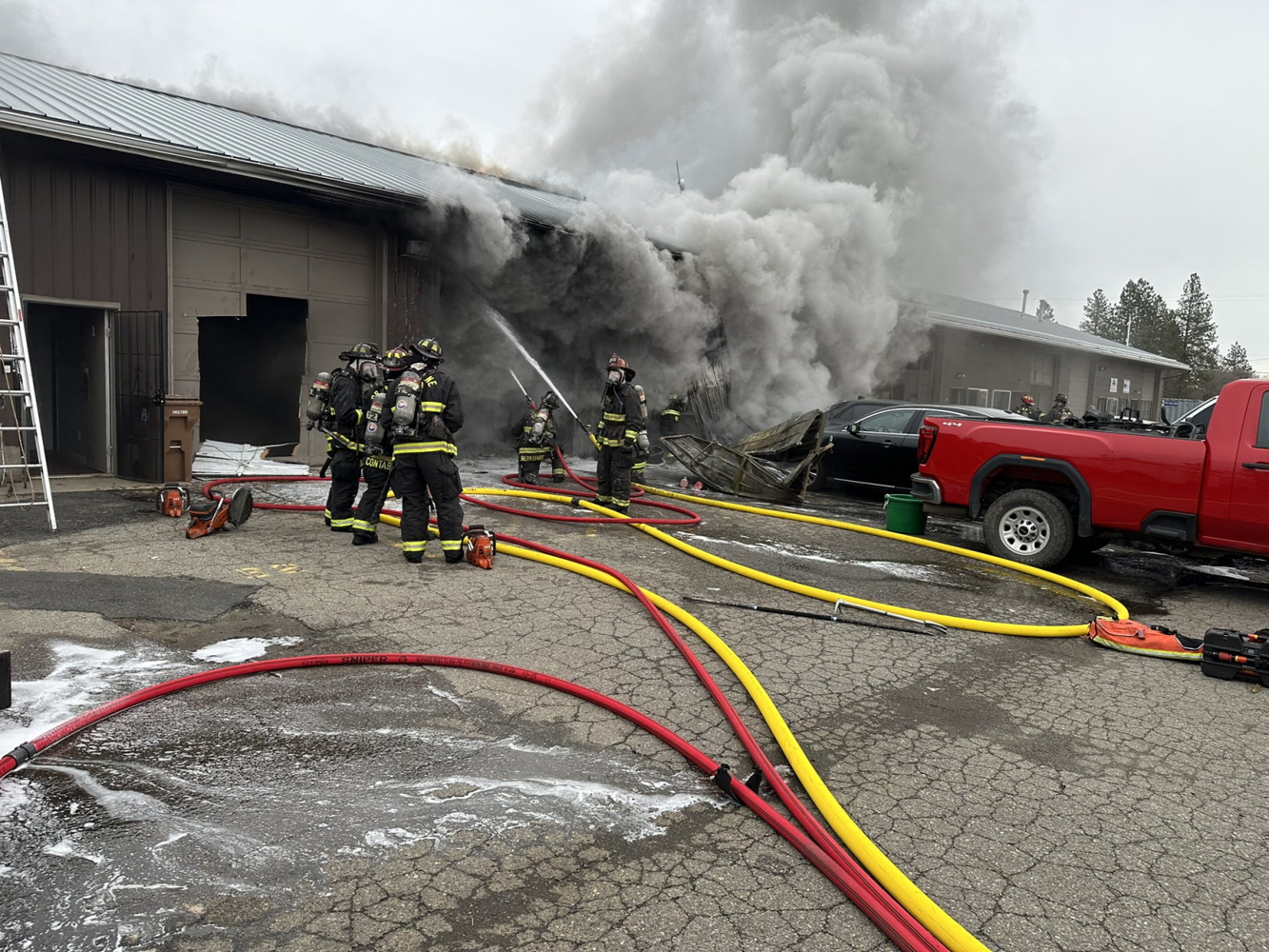 Spokane firefighters respond to structure fire on East Holyoke Avenue ...