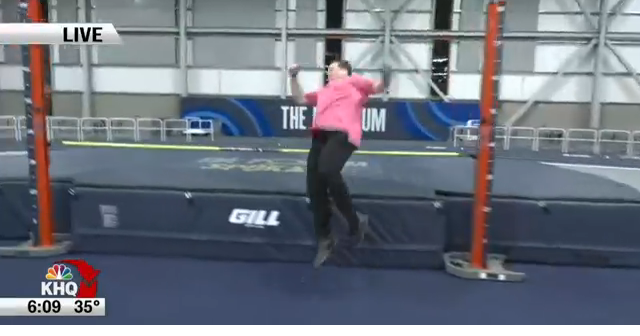 Noah Boelter tries out track and field at The Podium! | | khq.com