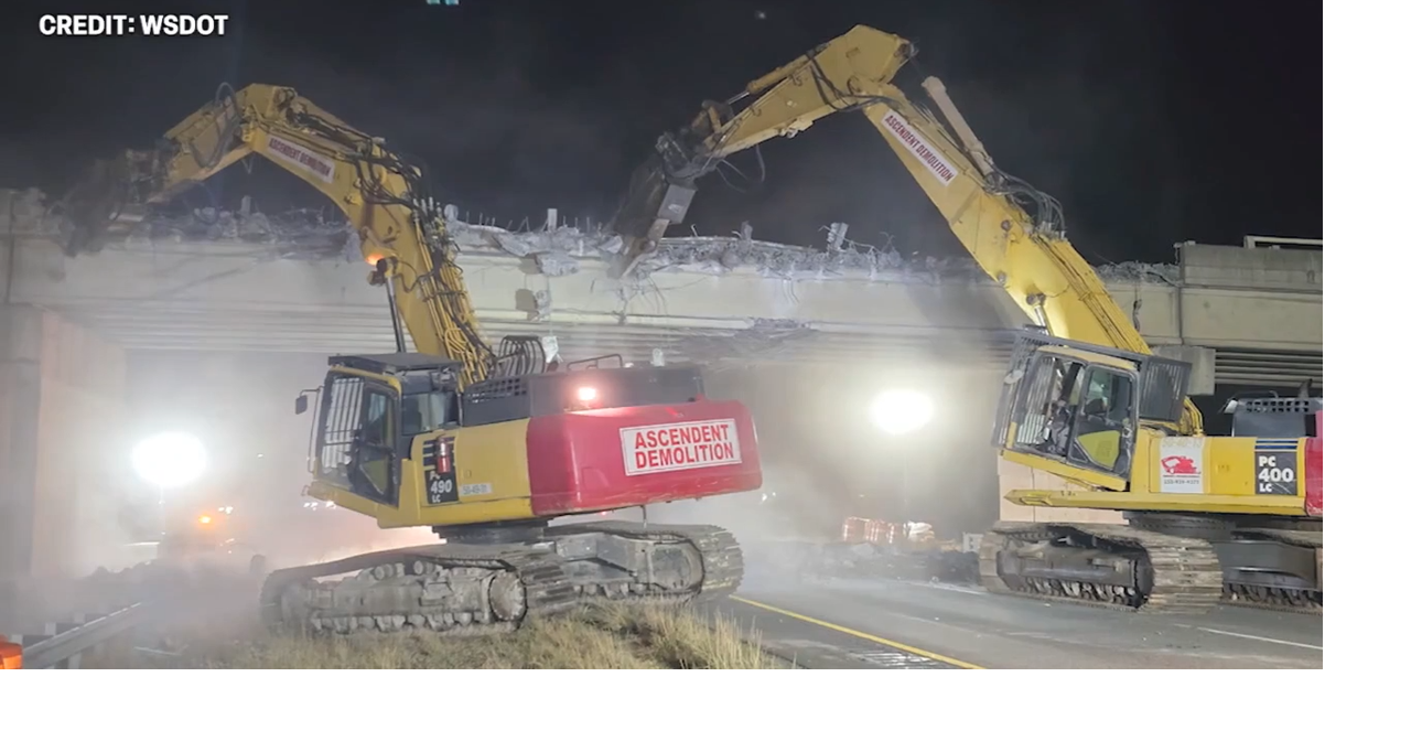 Westbound I-90 now open after demolition of Bullfrog overpass | Non ...