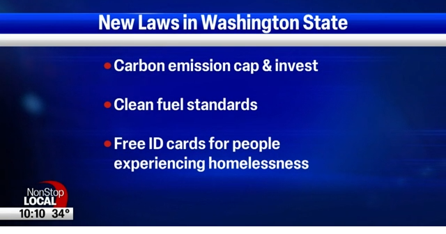 New Washington state laws go into effect Jan. 1 | Spokane News | khq.com