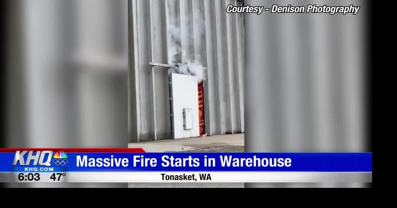 Massive fire starts in Tonasket warehouse | | khq.com
