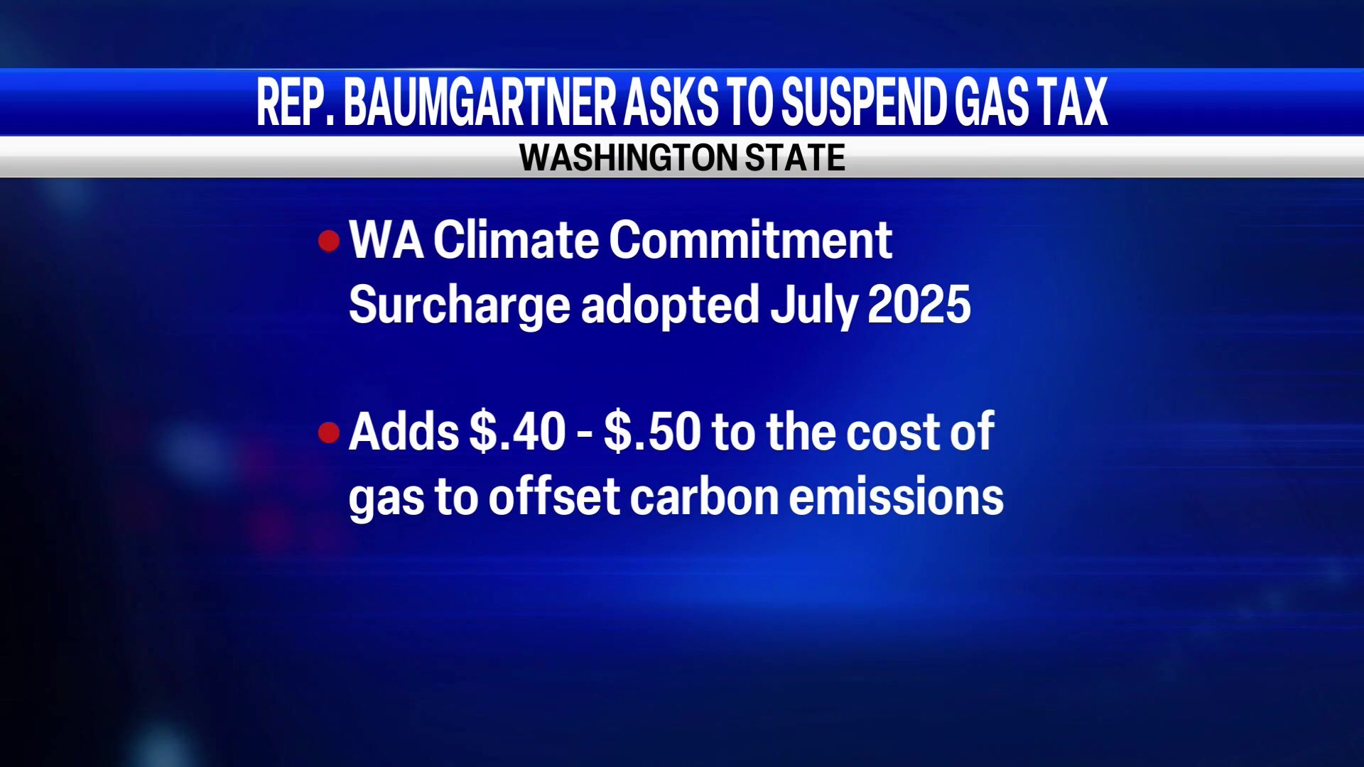 Rep. Baumgartner calls on Governor Ferguson to temporarily halt Climate ...