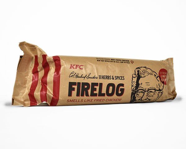 KFC introduces a firelog that smells like delicious fried chicken ...