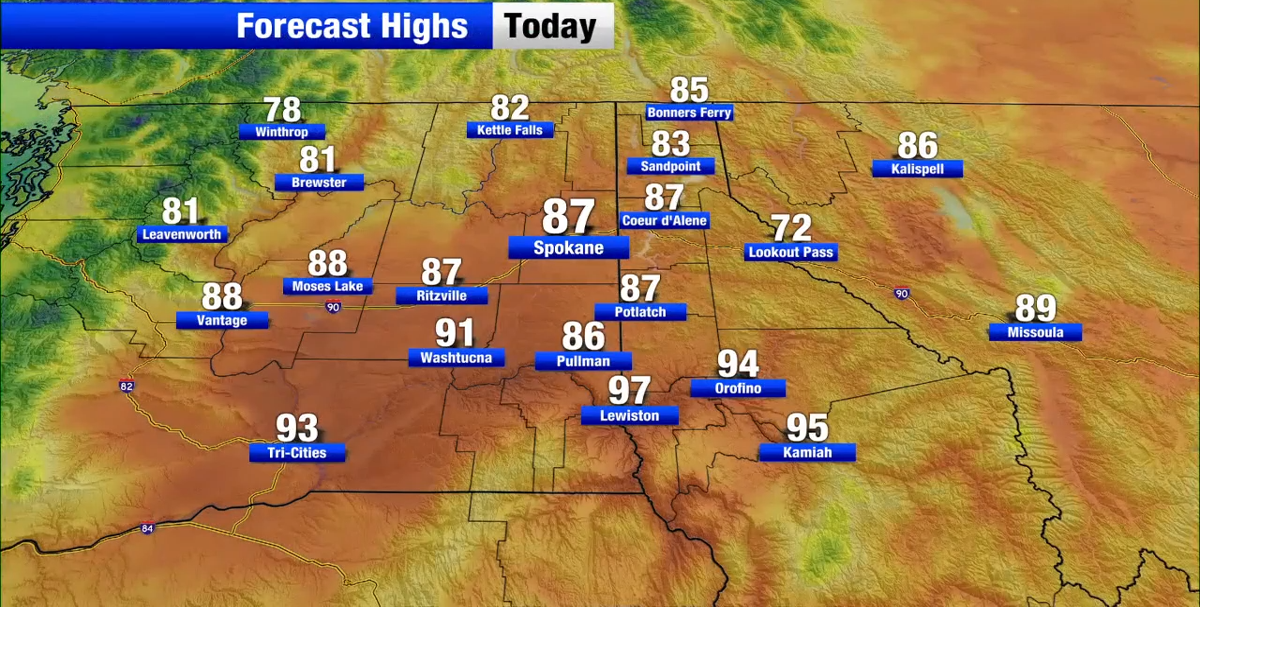 Chance for thunderstorms with temperatures remaining high | Weather ...