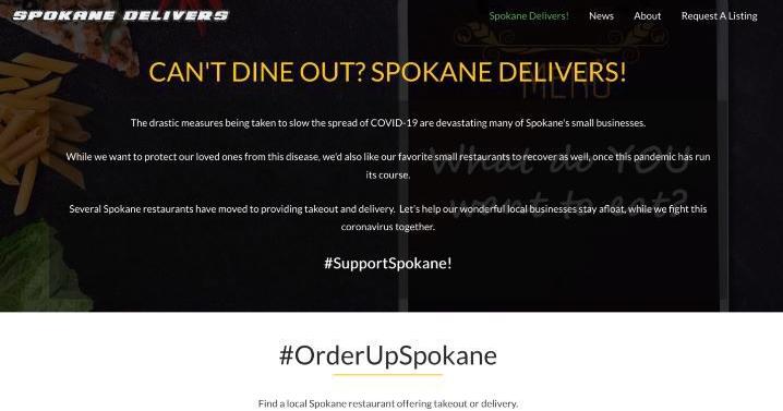 Web developer creates delivery website for local restaurants | Spokane ...