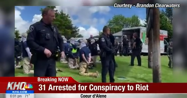 31 men in riot gear pulled over in U-Haul near Coeur d'Alene Pride ...