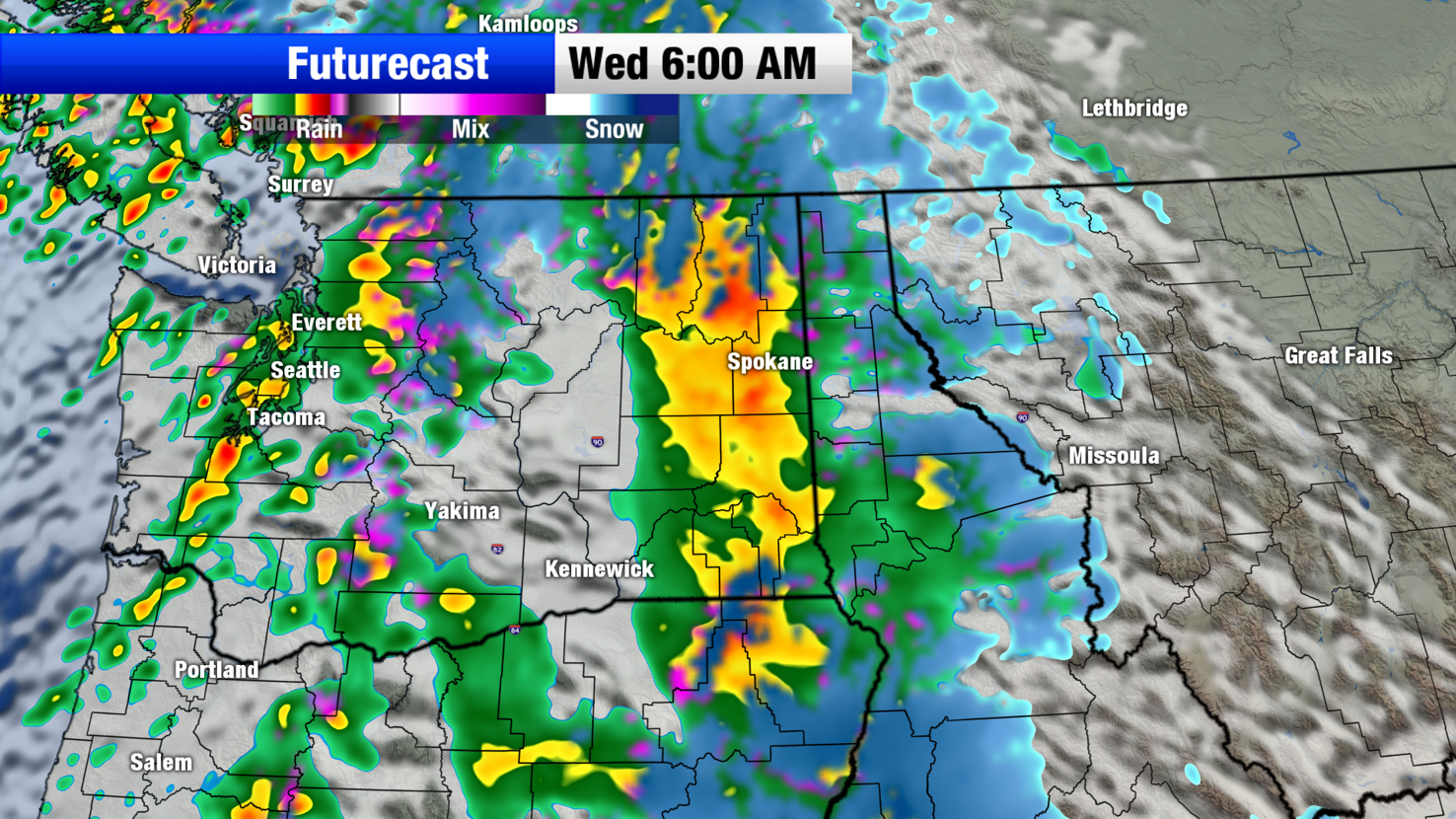 Widespread rain is on the way to the Inland Northwest | Weather | khq.com