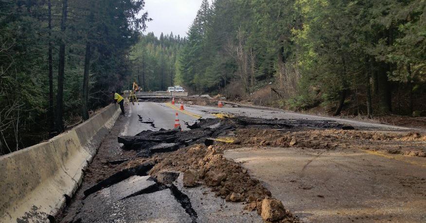 State Highway 5 'is a total loss' as the road continues drop | Spokane ...