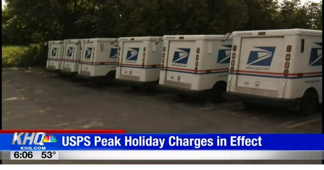USPS peak holiday charges take effect | Community | khq.com