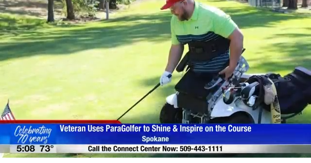 Veteran uses ParaGolfer to shine and inspire on the golf course ...