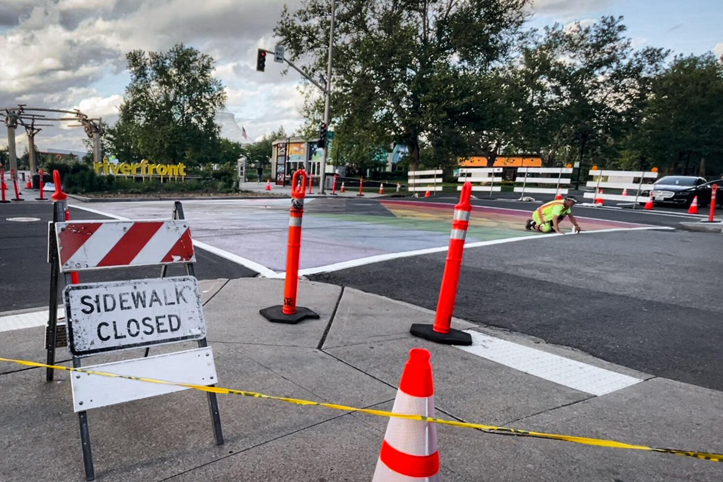 LGBTQ+ mural defaced by arsonist repainted ahead of Spokane Pride ...