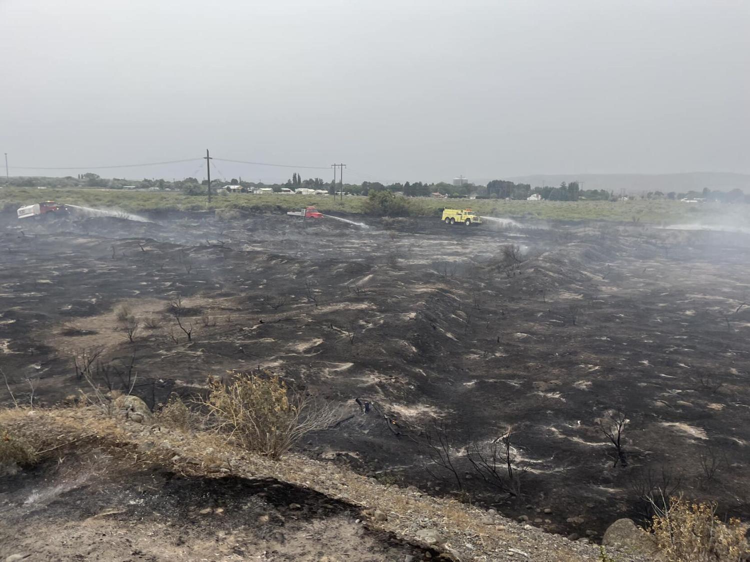 Evacuations lifted near Coulee City after morning wildfire on Road I.8 ...