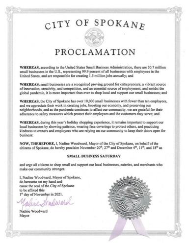 Mayor proclaims next five Saturdays are designated as Small Business ...