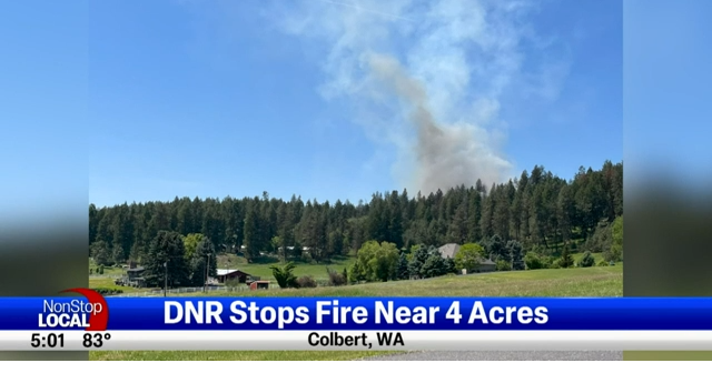 4-acre fire near Colbert contained, no homes threatened | Spokane News ...