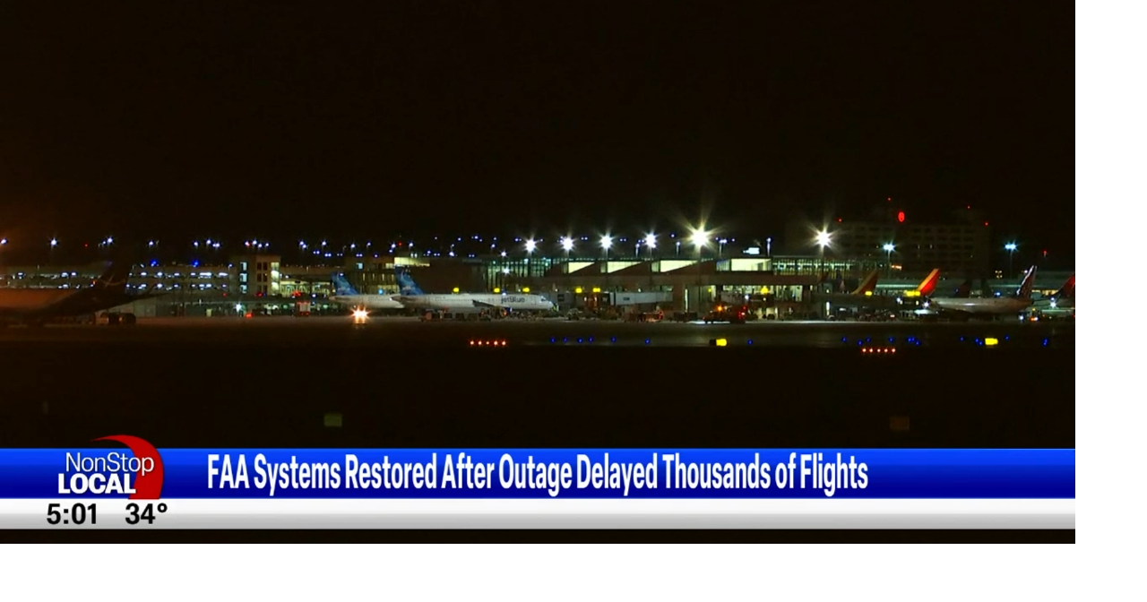 FAA systems restored after outage delayed thousands of flights ...