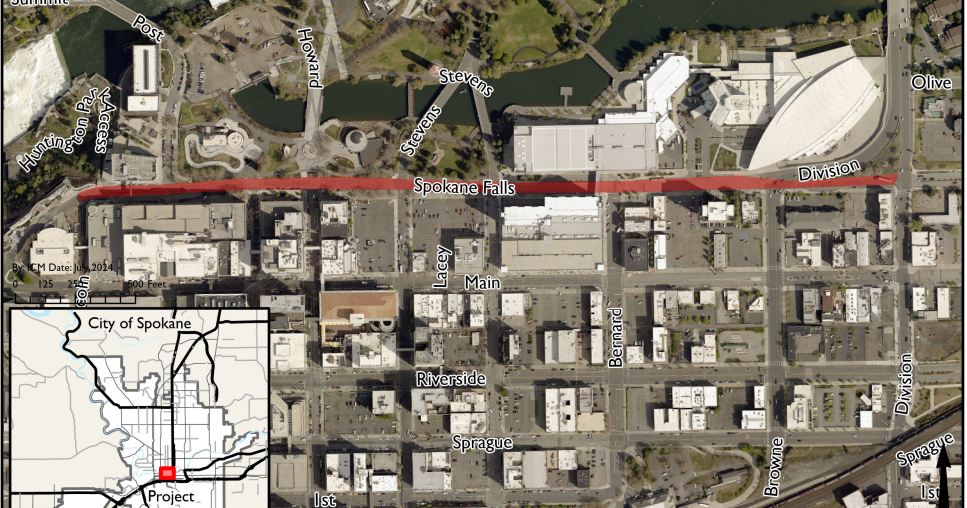 Spokane residents asked to give feedback on Spokane Falls Boulevard ...