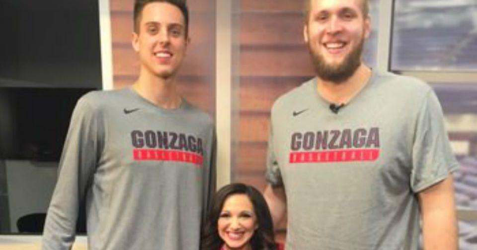 News Anchor goes viral for being short next to basketball players ...