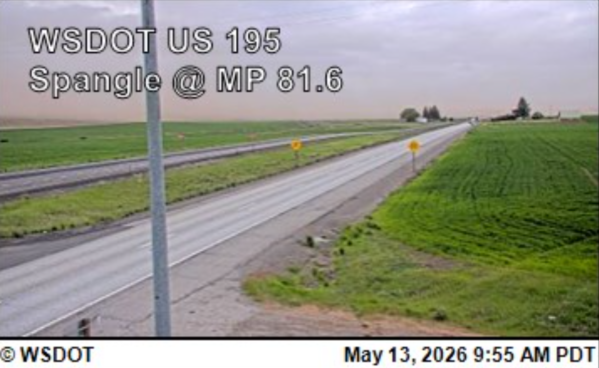 US 195 fully closed near Spangle to due to poor visibility, crashes ...