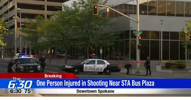Shooting in downtown Spokane leaves one injured, suspect at large ...