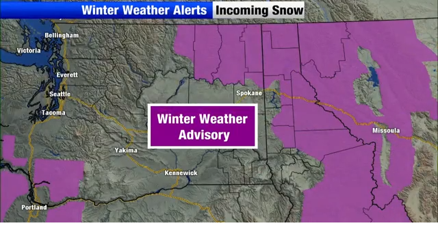 Light snow expected to arrive early tomorrow | Spokane Weather | khq.com