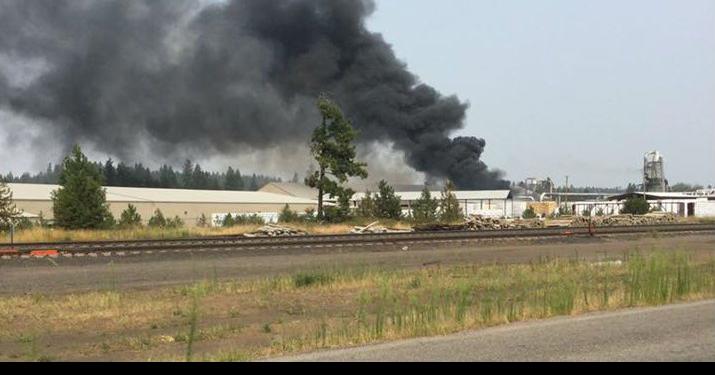 Fire crews converge to extinguish Athol lumber mill fire | Spokane News ...