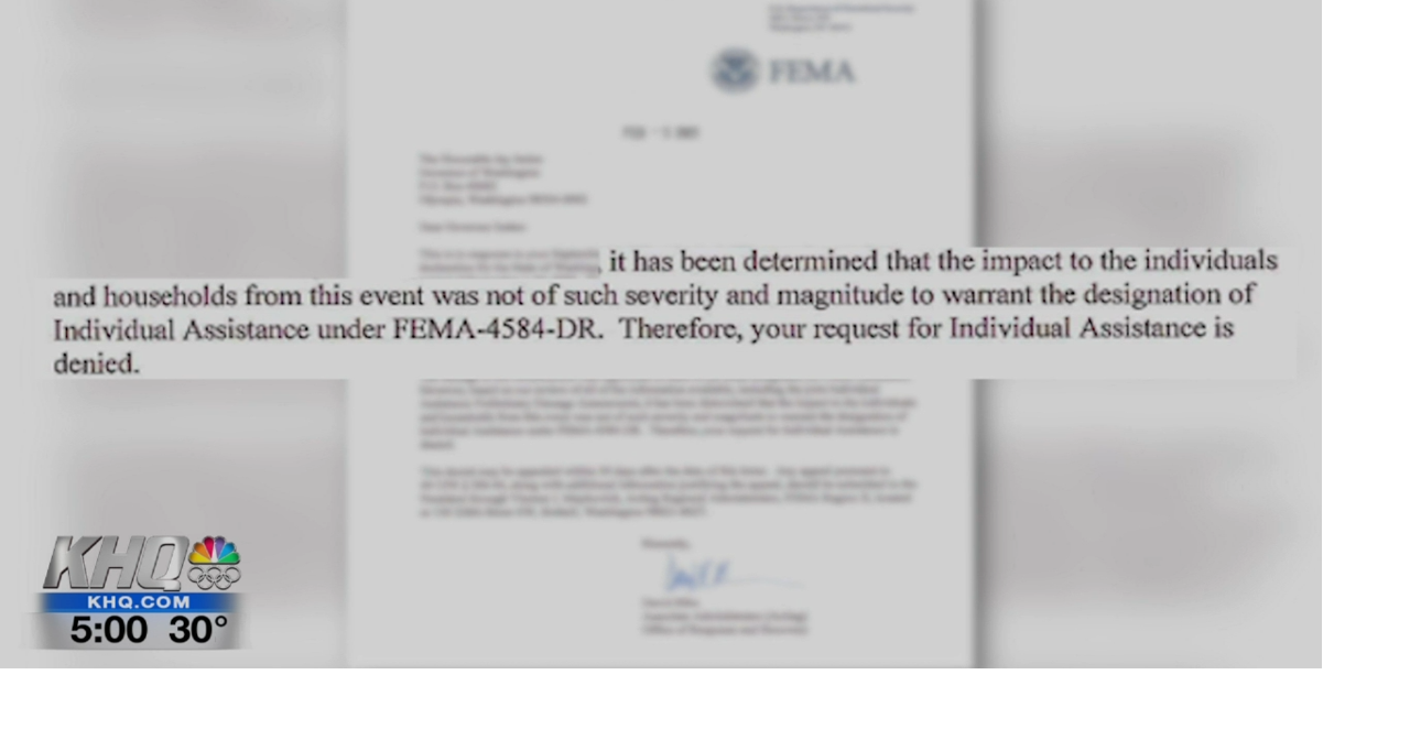 FEMA denies individual funding for Malden and Pine City, says Babb Road ...