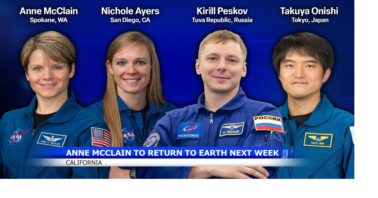 Spokane's Anne McClain to be relieved by SpaceX Crew 11 at ISS ...