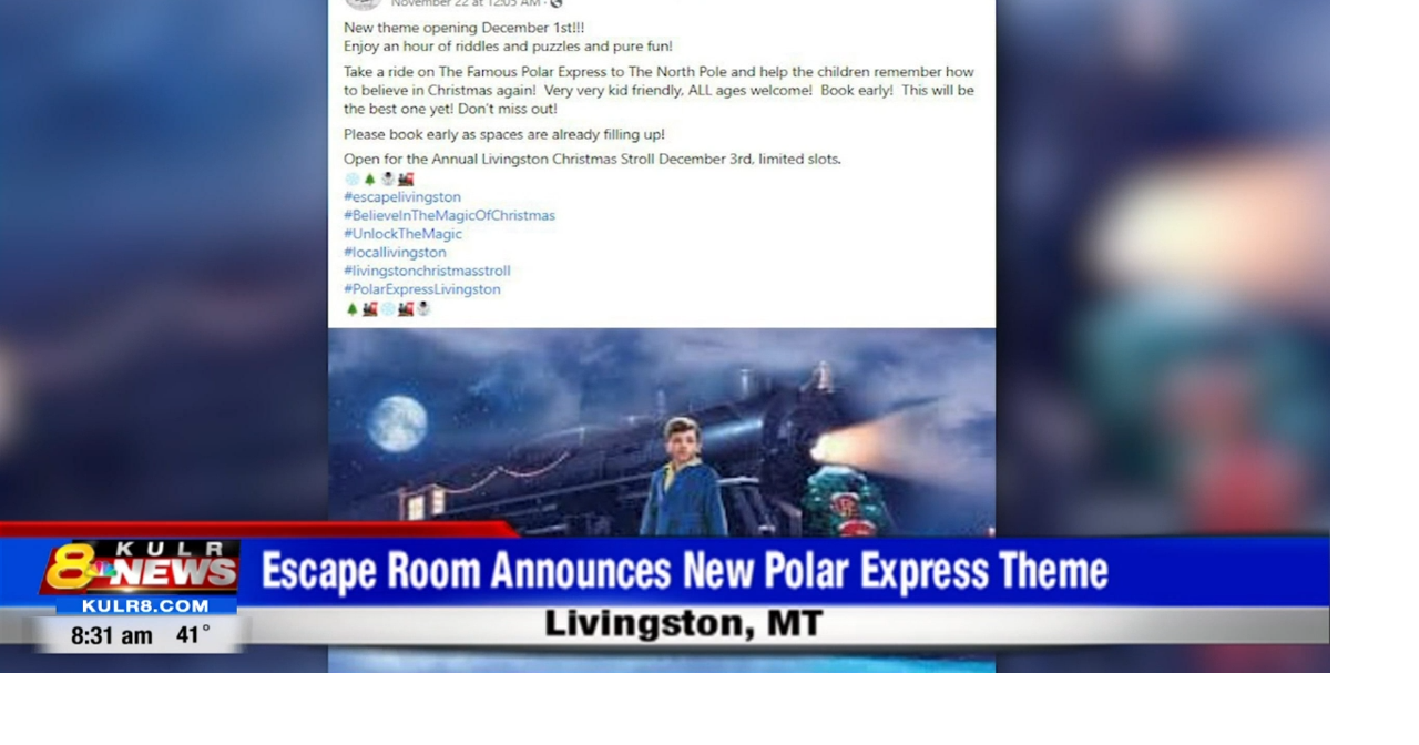 Escape room announces new Polar Express theme | | khq.com