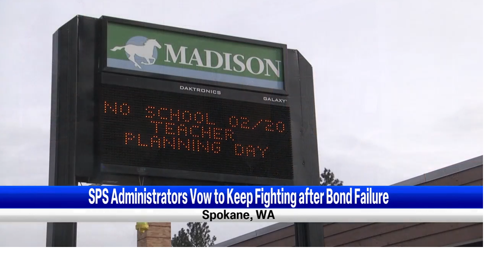 Spokane Public School Administrators Vow To Keep Fighting After Bond