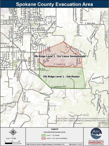 Evacuation orders lifted for Elk Ridge Fire south of Spokane ...